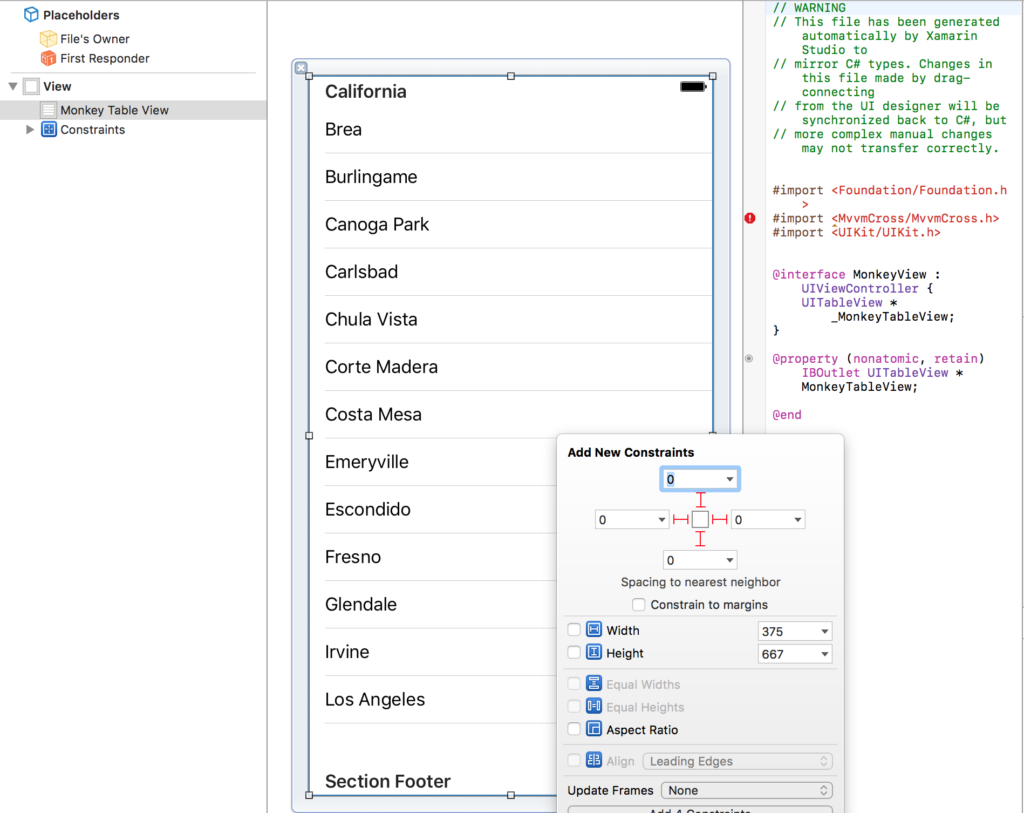 Binding lists with iOS and MvvmCross · Marc Bruins